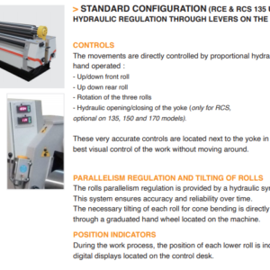PICOT - Type RCS - 3 Rolls Plate Bending Machine