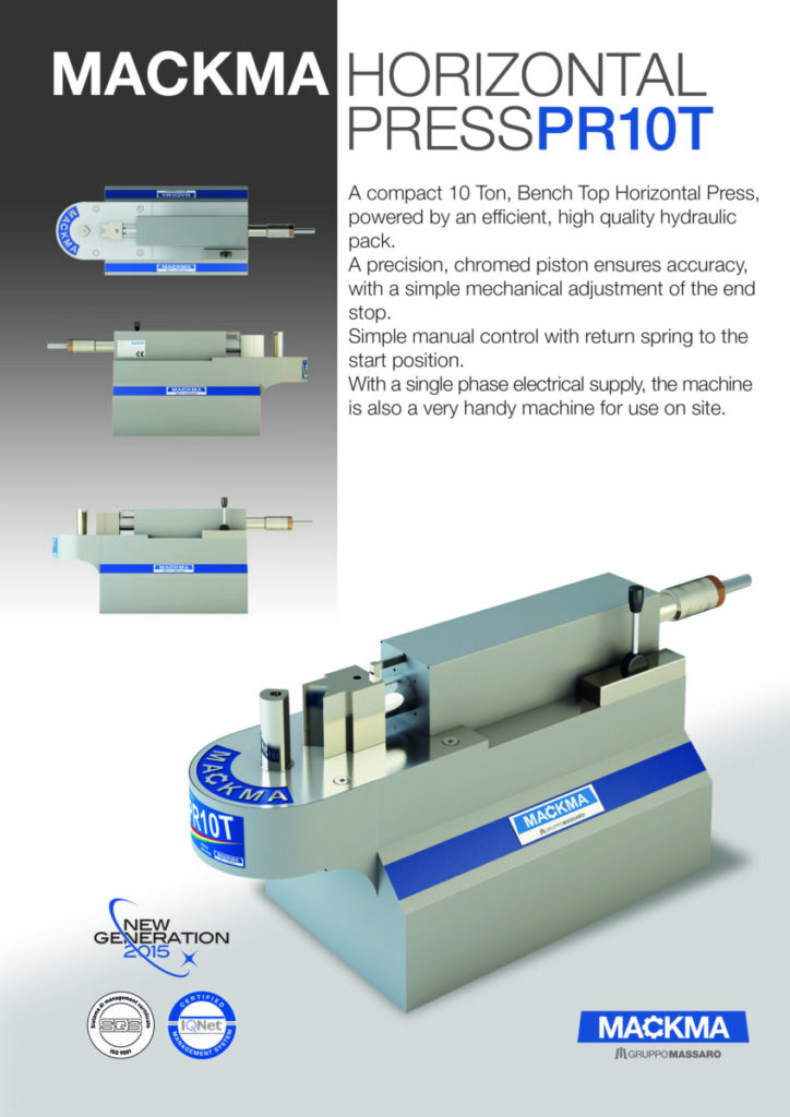 MACKMA - PR10T Horizontal Hydraulic Press