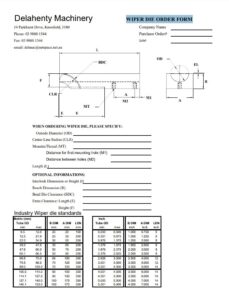 Solid Wiper Dies Available at Delahenty Machinery