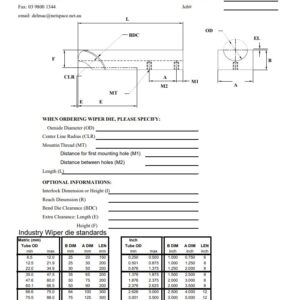 Solid Wiper Dies Available at Delahenty Machinery