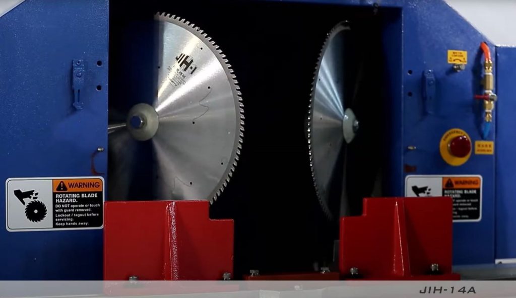 JIH 14 A/B Type 45° Double Blade Angular Sawing Machine Series