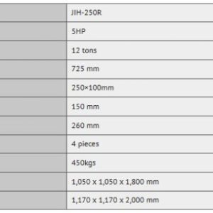 JIH-250R – Rotary Hydraulic Press 1 - Delahenty Machinery