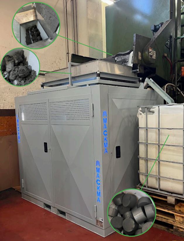 MACKMA – BTFP Briquetting Machine for Grinding Sludge